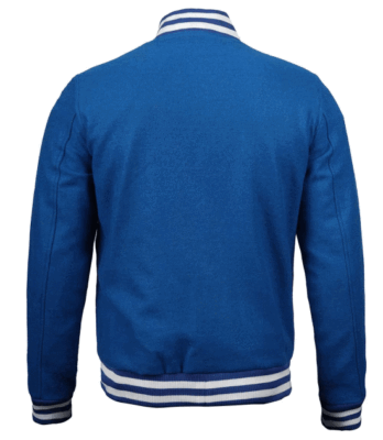 Men's Royal Blue Varsity Jacket - Letterman Style - QS Wear